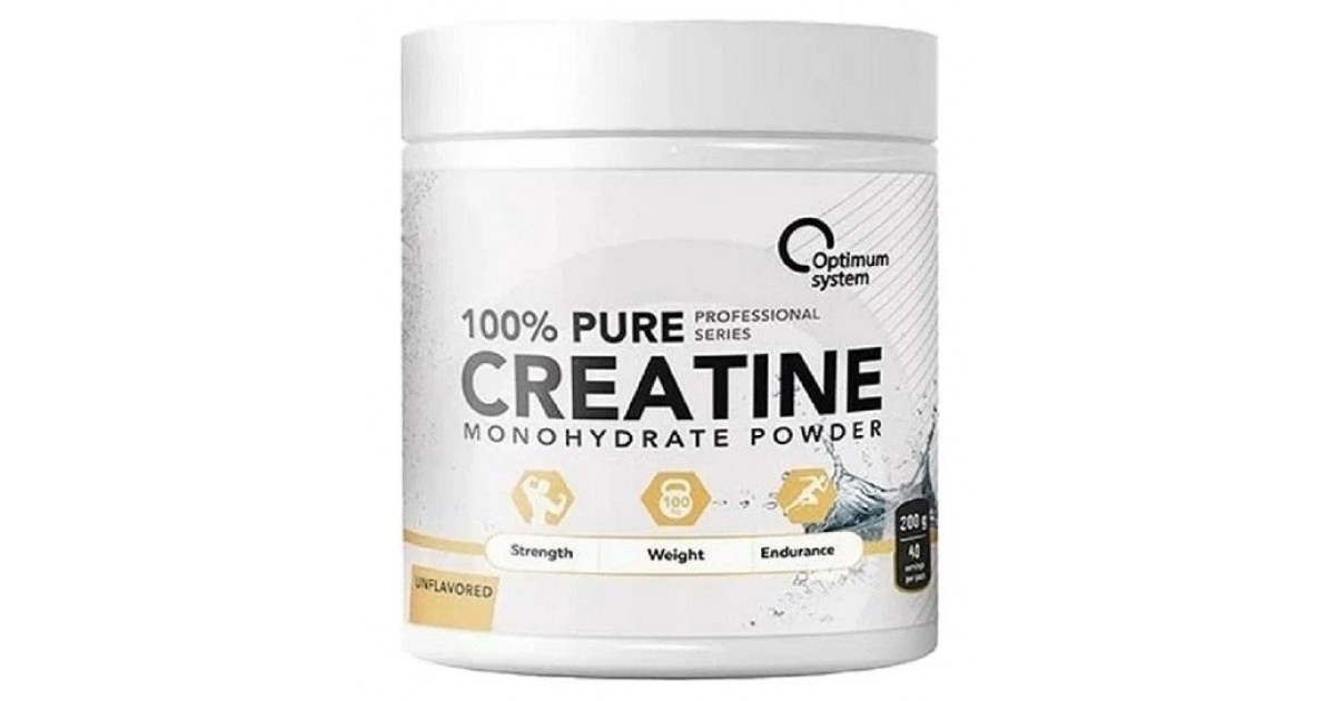 100% Pure Creatine Monohydrate Optimum System 200 г купить в магазине ...